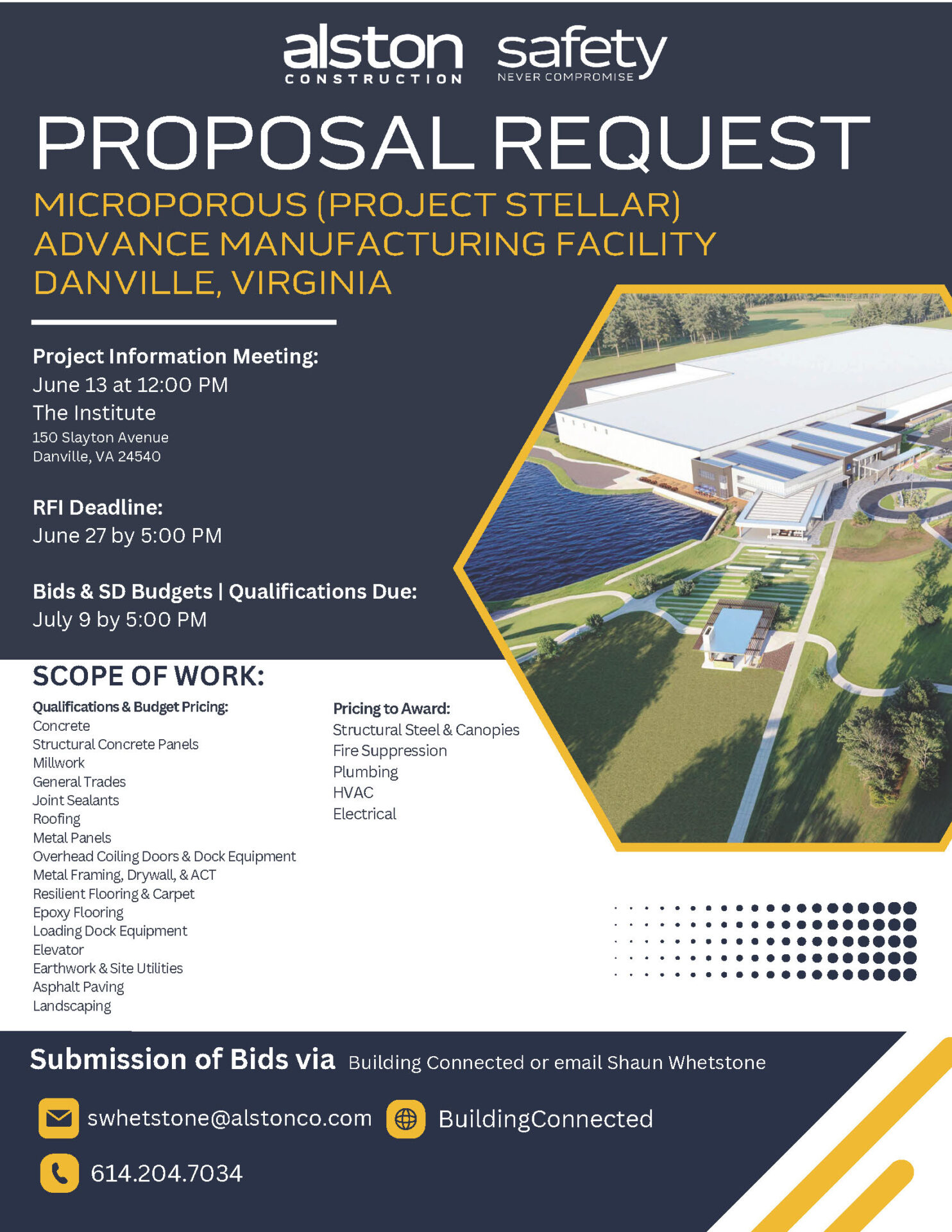 Proposal Request: Microporous Advance Manufacturing Facility ...