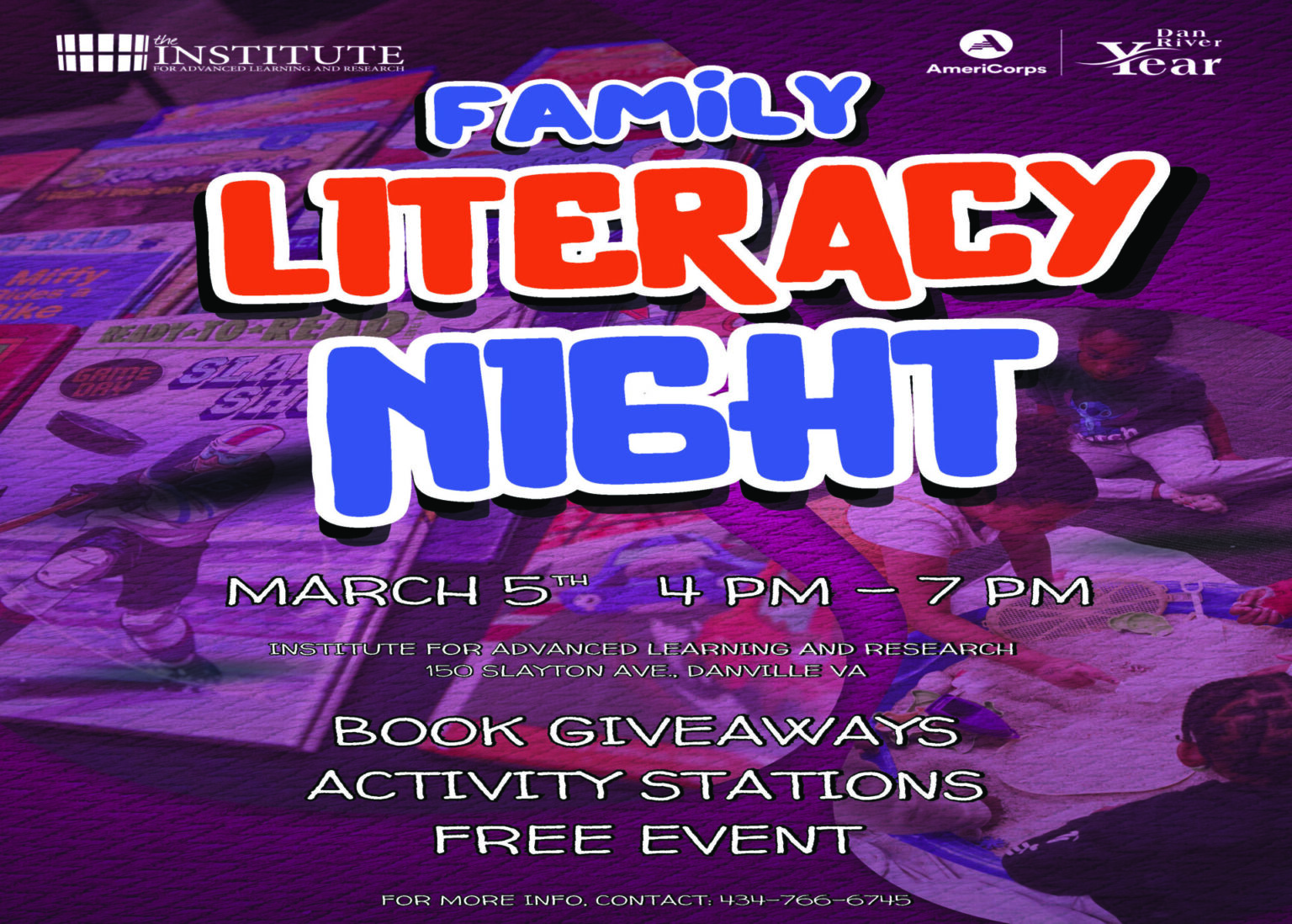 Family Literacy Night 2026 - Institute for Advanced Learning and Research
